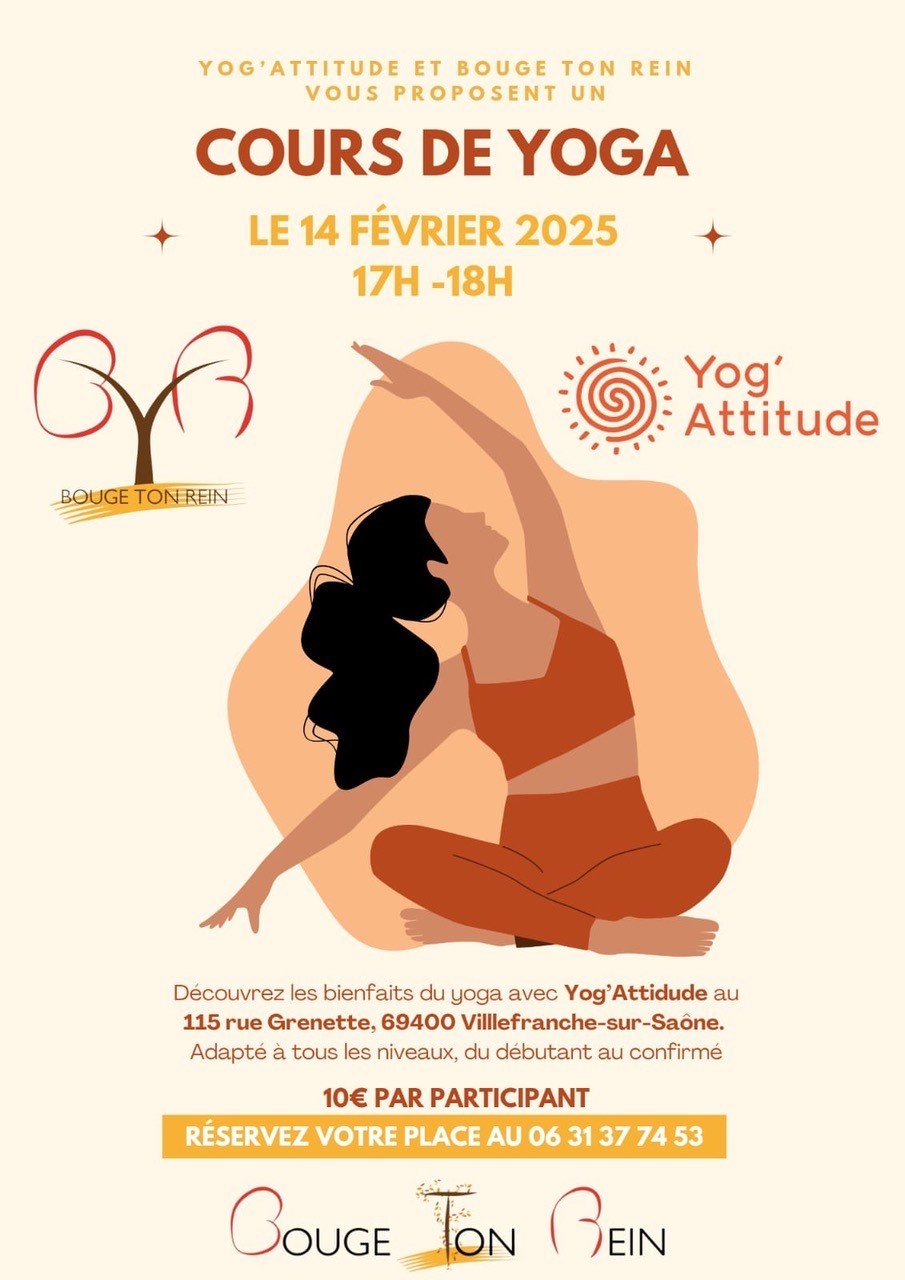 Atelier découverte Yoga adulte - 14 février - Bouge ton rein! - Yog ...